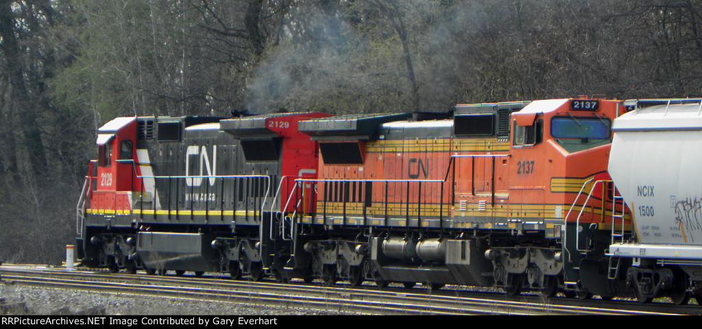 CN 2129 and CN 2137 exBNSF